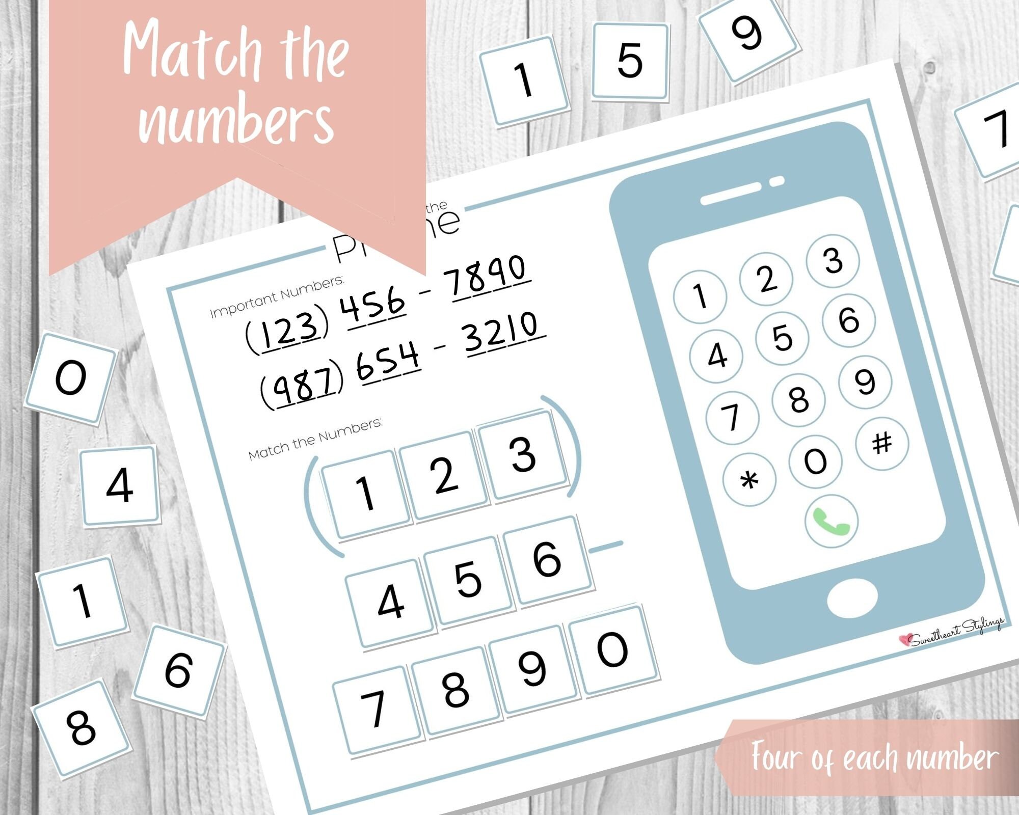 About Me (phone & Address) Printable - Instant Digital Download ...