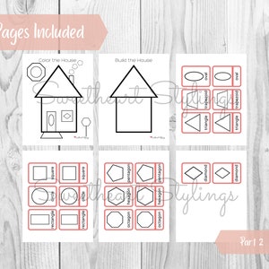 Shapes Bundle Printable - Shape Matching - Shape Practice - Color the ...