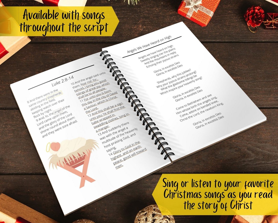 The Christmas Story PRINTABLE Nativity Play Instant | Etsy