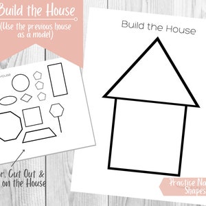 Shapes Bundle Printable - Shape Matching - Shape Practice - Color the ...