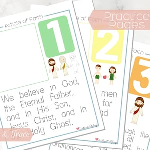 Articles of Faith Bundle - PRINTABLE - Articles of Faith Bingo ...