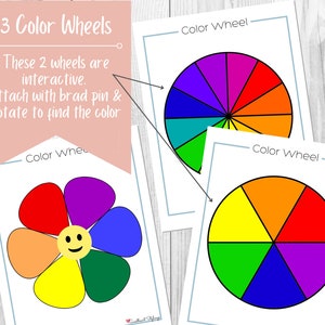 Color Bundle Printable - Color Matching - Color Wheel - Color Mixing ...