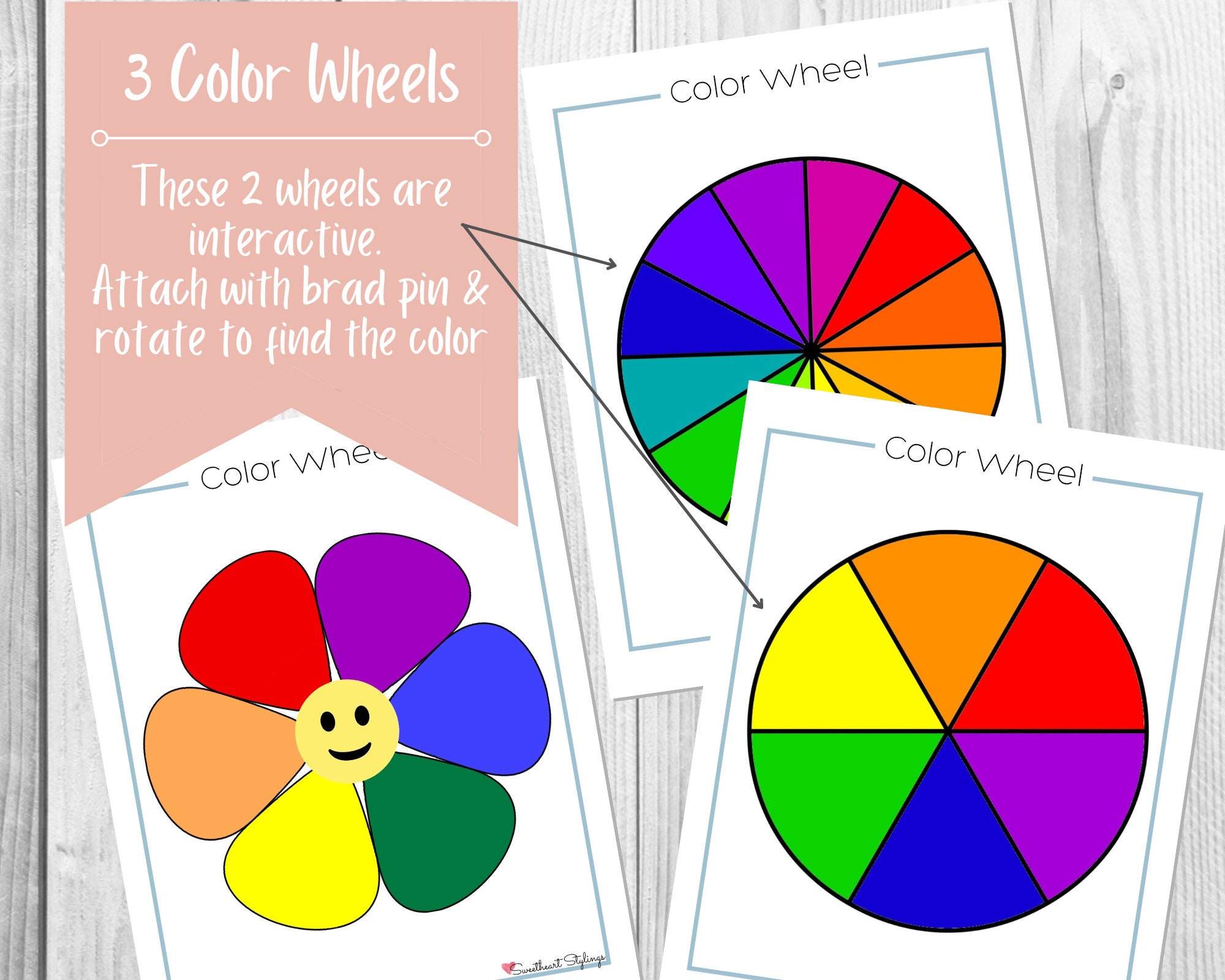 Color Bundle Printable Color Matching Color Wheel Color - Etsy