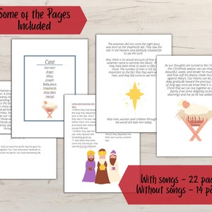 The Christmas Story PRINTABLE - Nativity Play - Instant Download - Act ...
