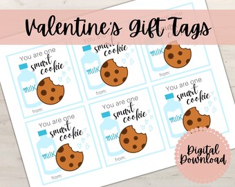 Valentines Gift Tag Printable popcorn Instant Download | Etsy
