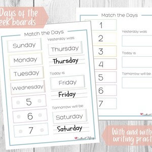 Learn to Tell Time Bundle - Days of the Week - Months of the Year ...