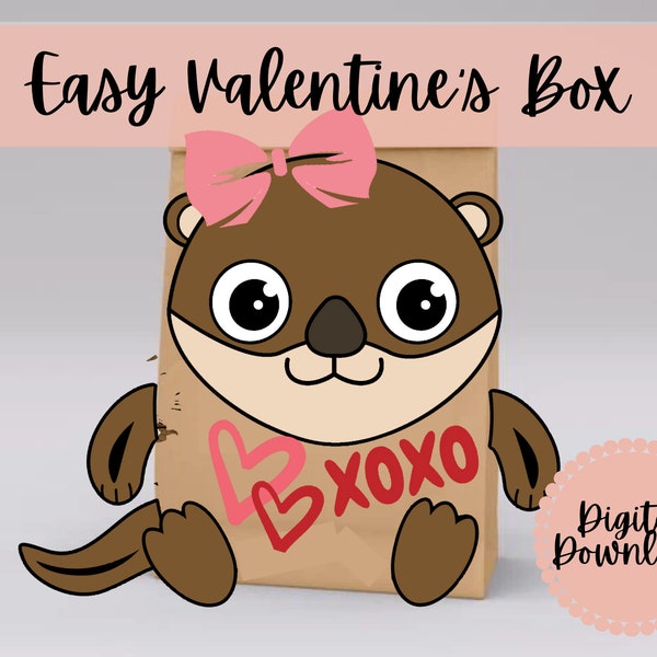 Otter Valentines - Etsy