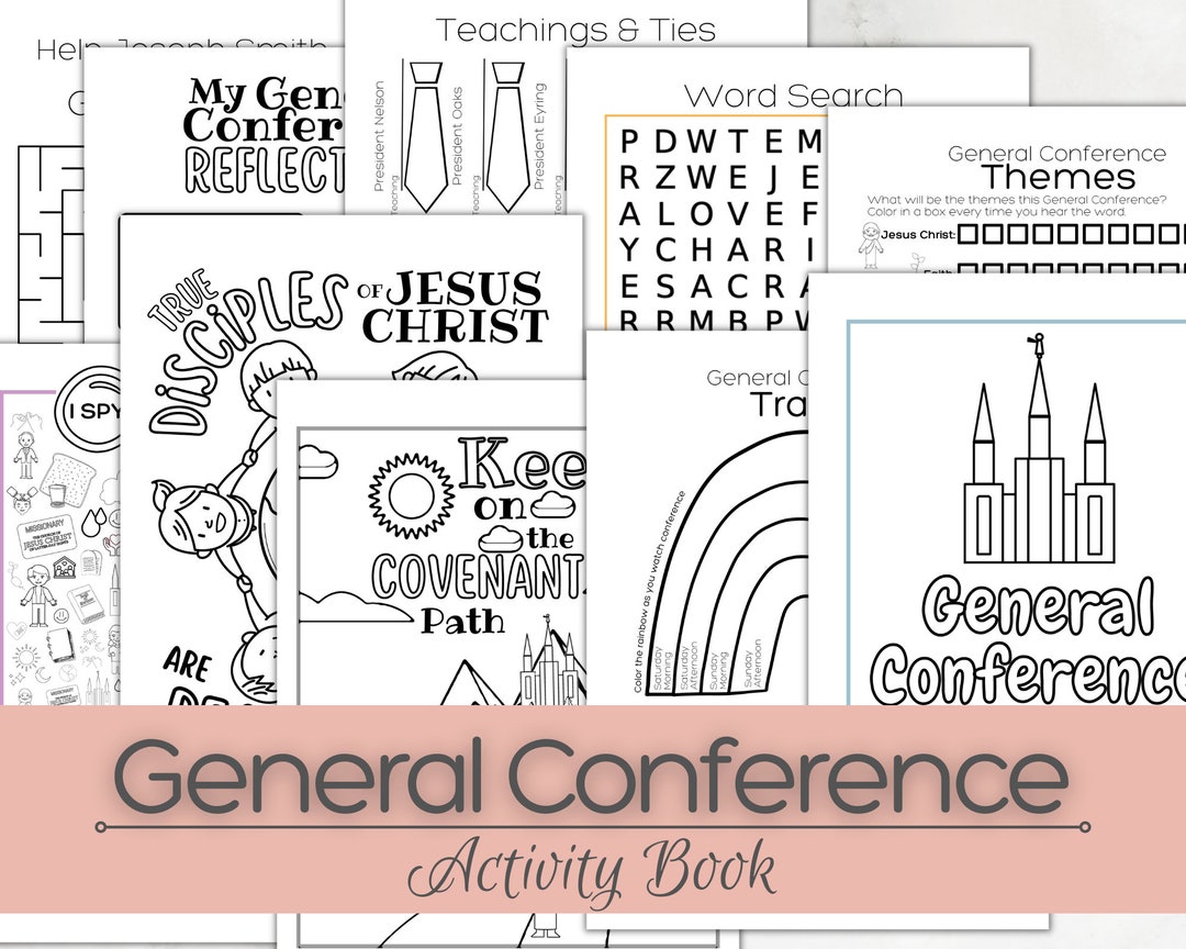 General Conference Activity Journal PRINTABLE - Primary Activities ...