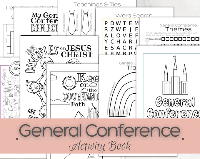 General Conference Activity Journal PRINTABLE - Primary Activities ...
