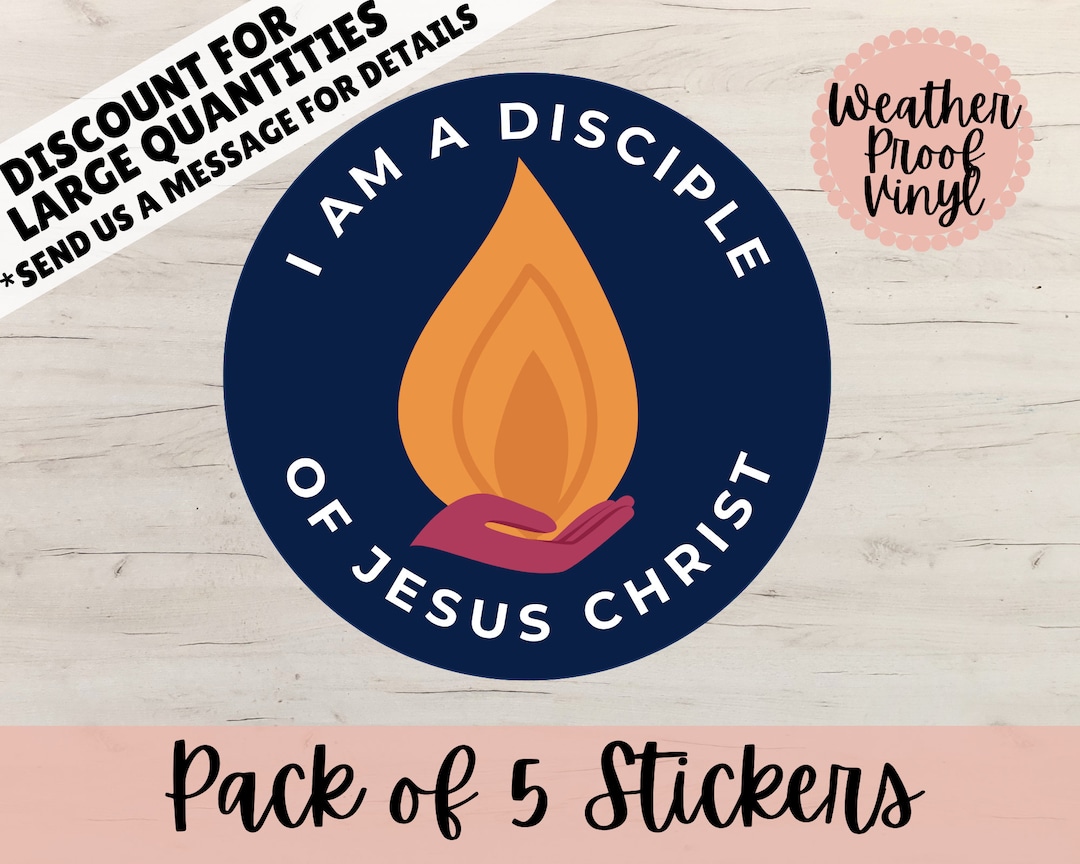 Pack of 45 Stickers I Am a Disciple of Jesus Christ Sticker LDS Youth ...