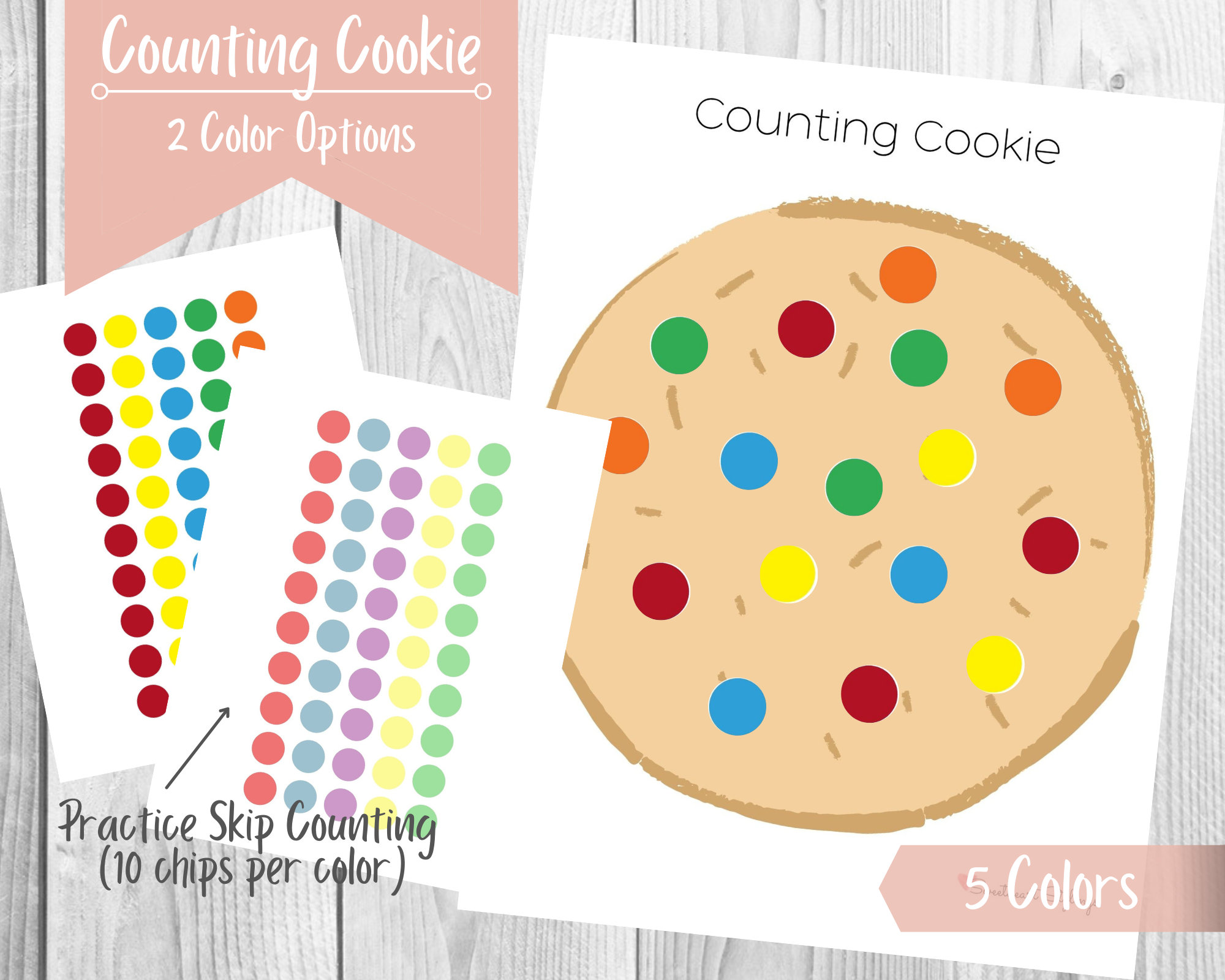 Number Bundle Printable - Number Matching - Number Practice - Counting ...