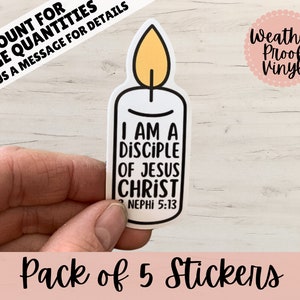 Pack of 45 Stickers - I Am a Disciple of Jesus Christ Sticker - LDS ...