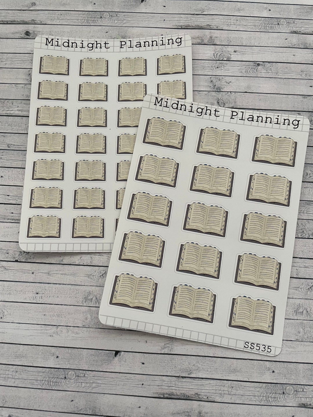 Annotated and Tabbed Notebook, Functional and Handmade Stickers - Etsy