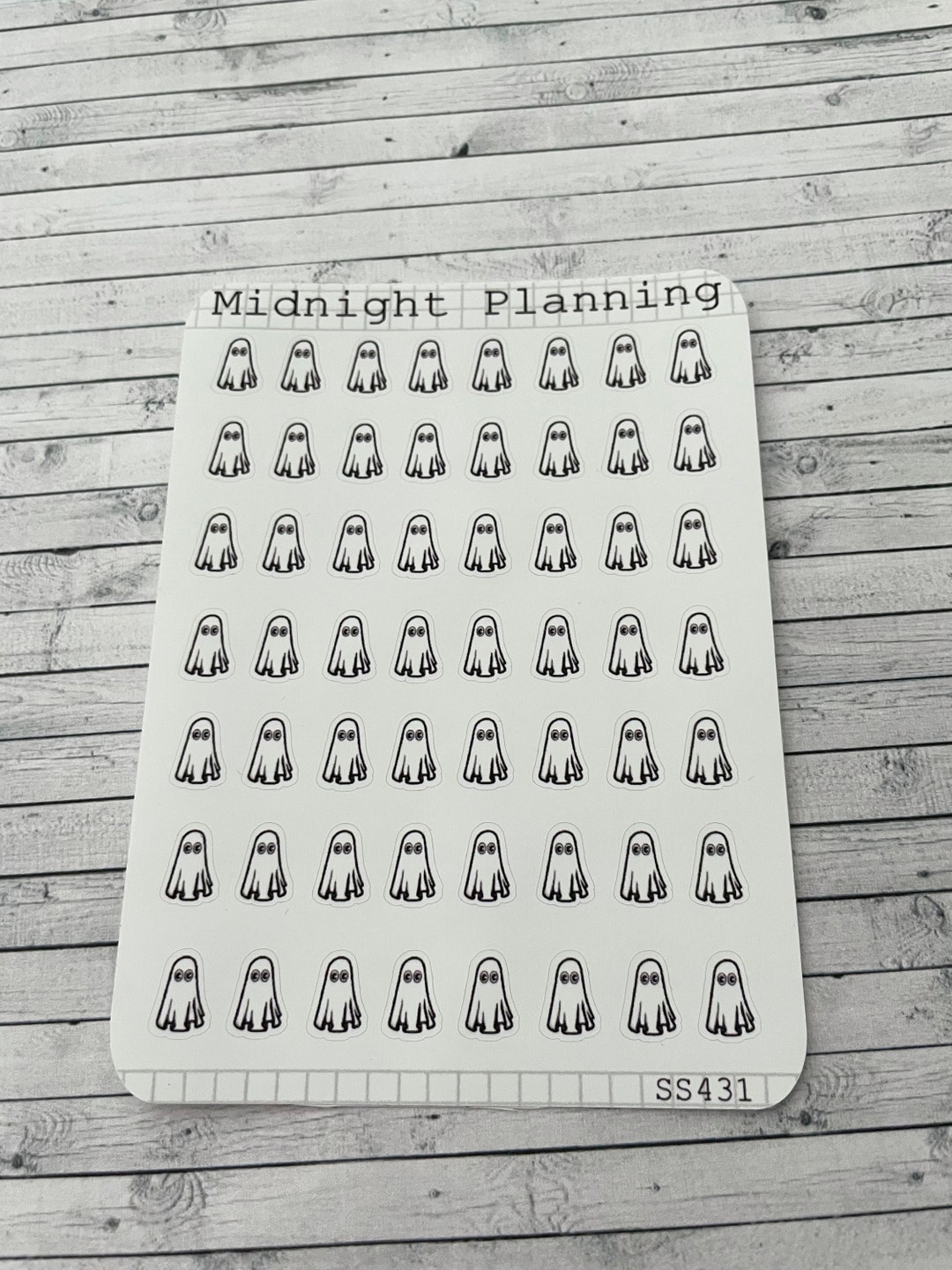 Ghost Bullet Points, Functional and Handmade Planner Sticker Sheets - Etsy