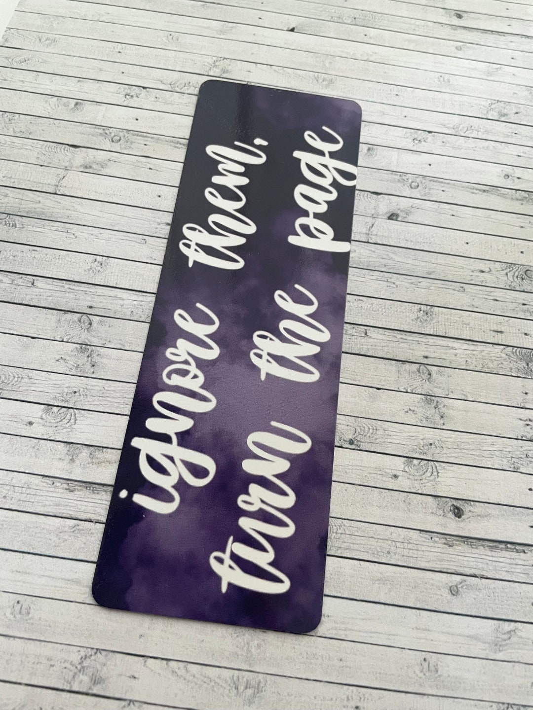 Just Turn the Page Bookmark, Hand Designed - Etsy