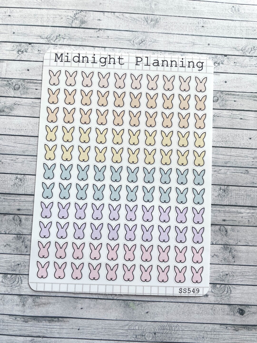 Rabit Head Bullet Points, Functional and Handmade Planner Sticker ...