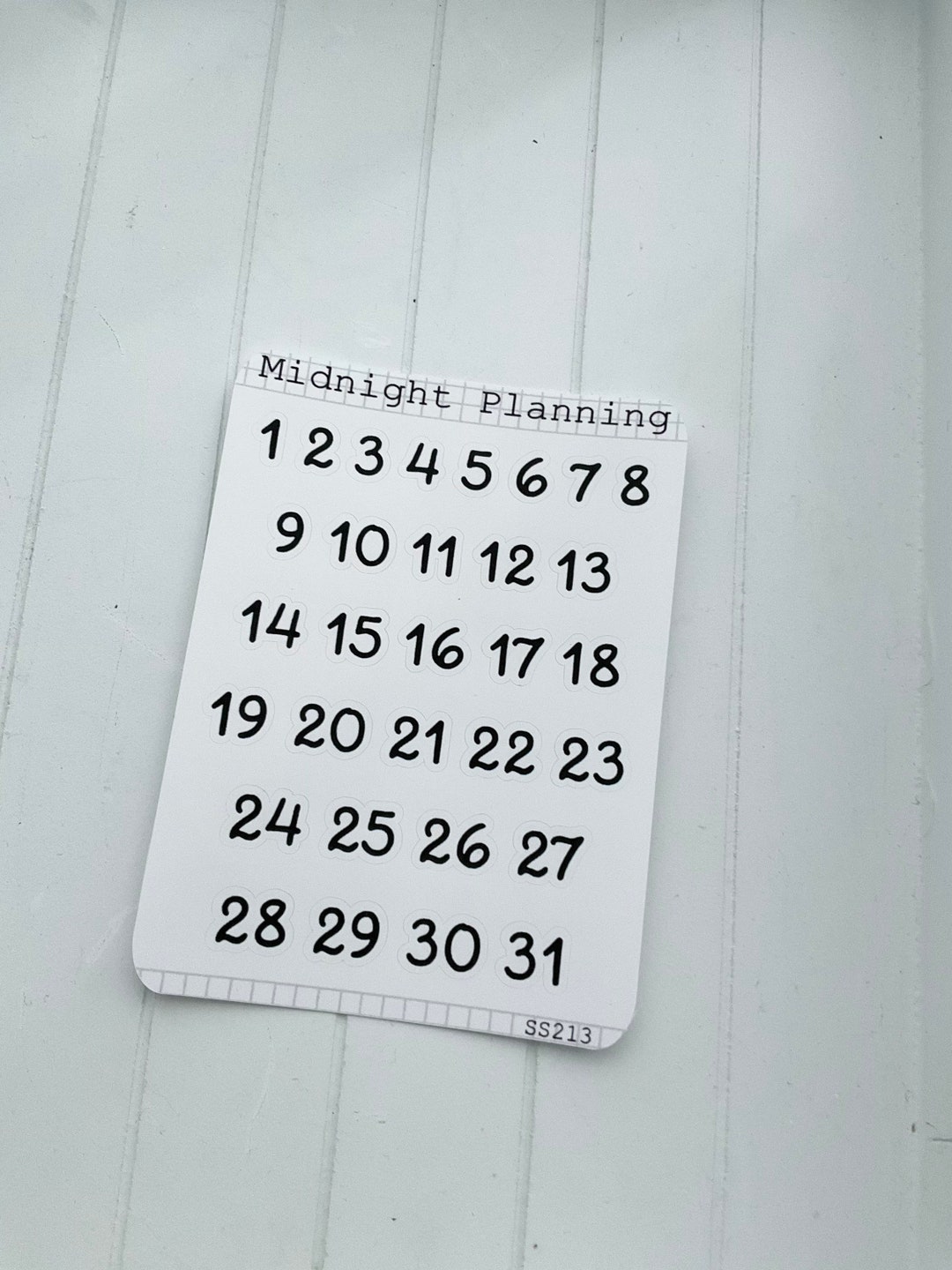 Numbers From One Too Thirty One in Font Three, Functional and Handmade ...