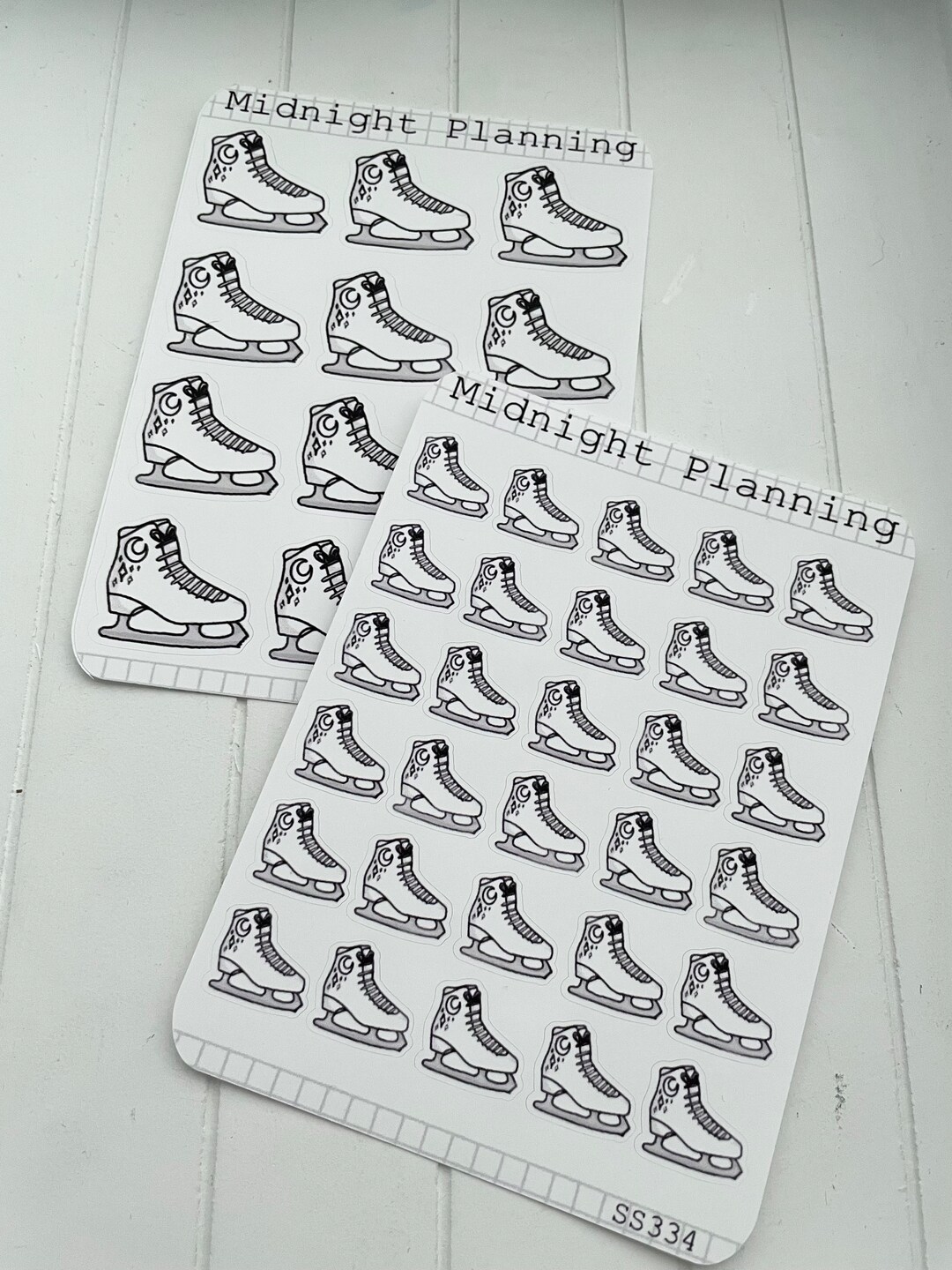 Ice Skate Sticker Sheet | Skating | Exercise - Etsy