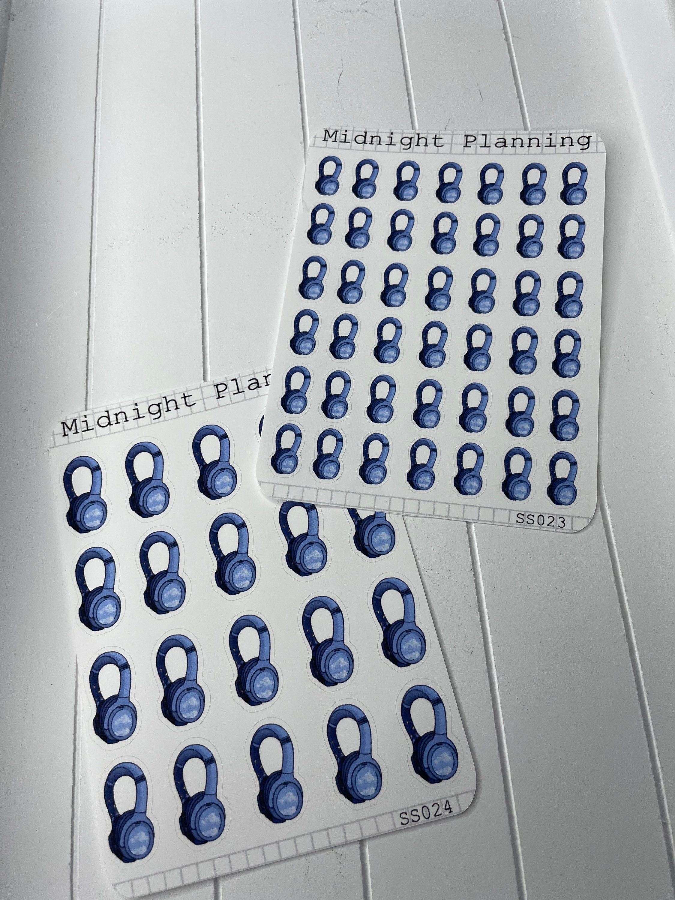 Headphones, Sky Inspired and Themed Stickers, Functional and Handmade ...