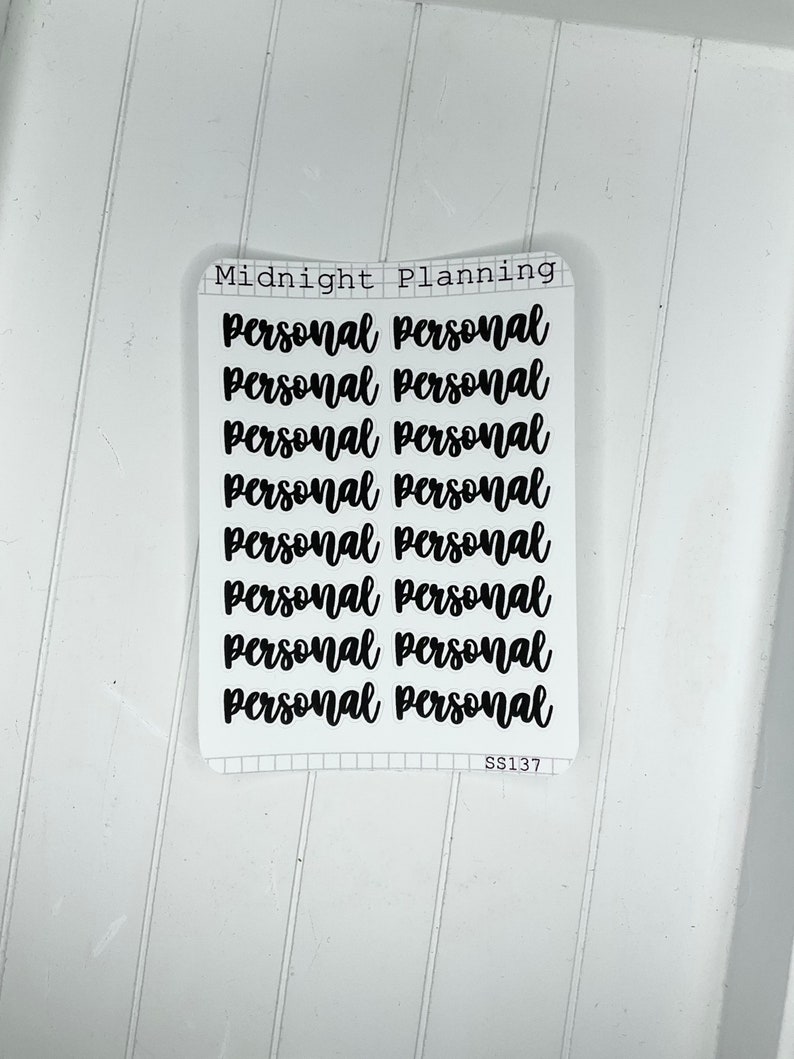 To Do List Labels in Font Six, Personal List, Functional and Handmade ...