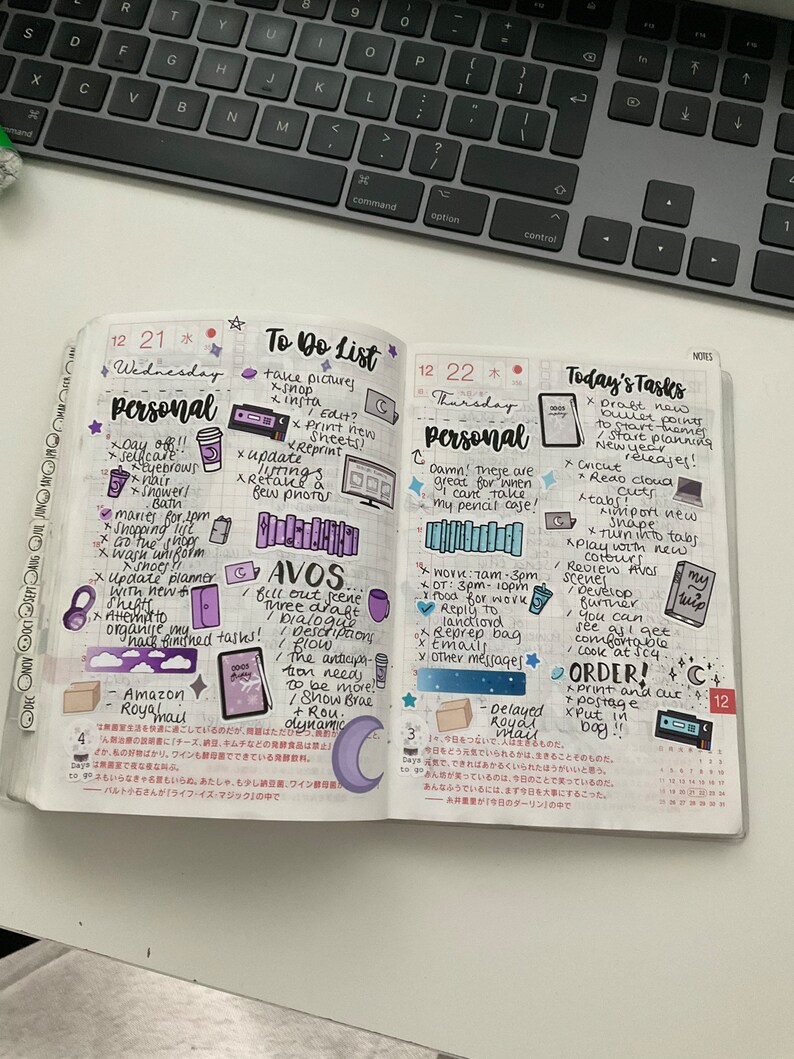 To Do List Labels in Font Six, Personal List, Functional and Handmade ...