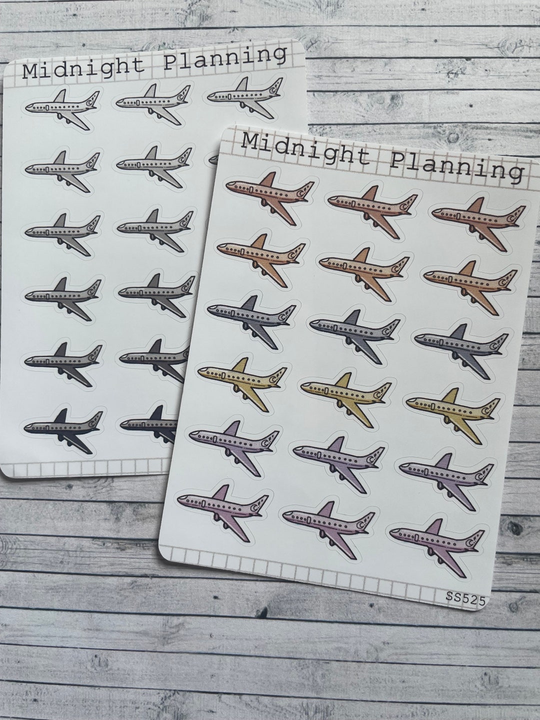 Airplane, Aeroplane, Travel Stickers, Functional and Handmade Planner ...
