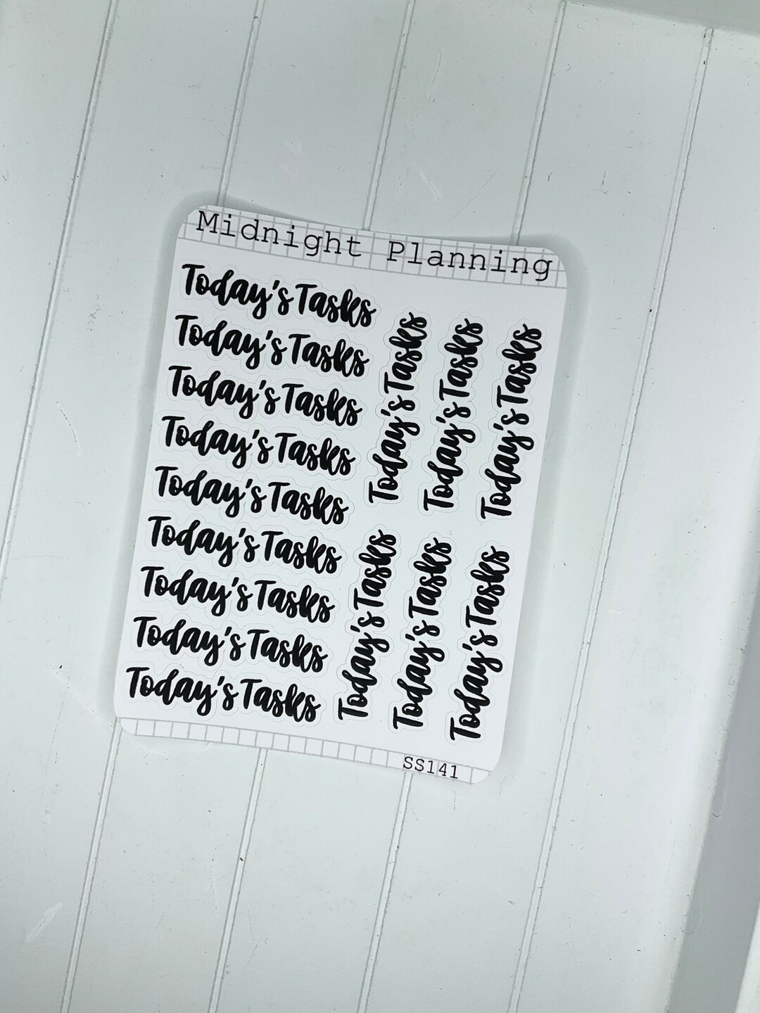 Todays Tasks Labels in Font Six Personal List Functional and - Etsy