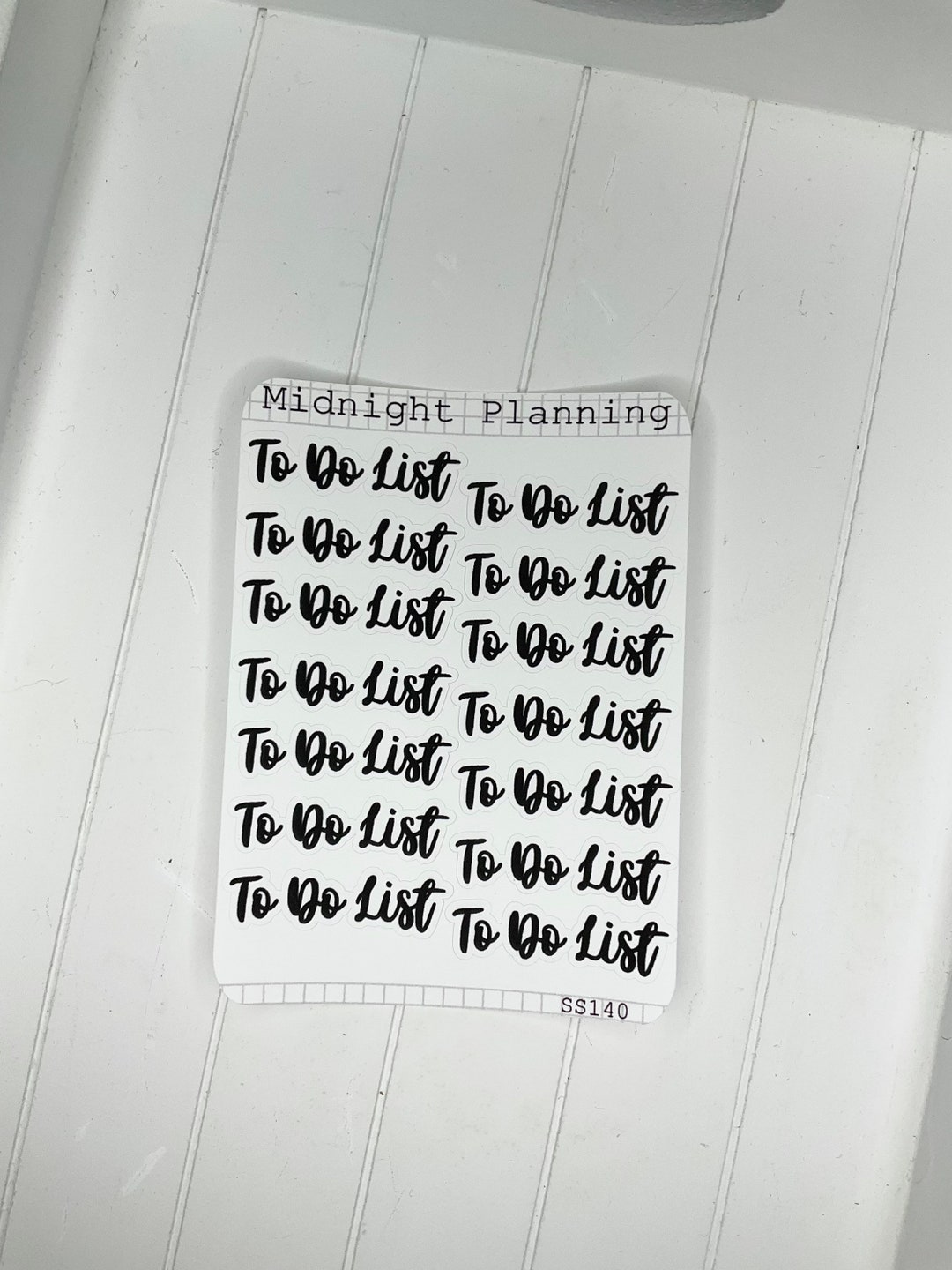 To Do List Labels in Font Six, Personal List, Functional and Handmade ...