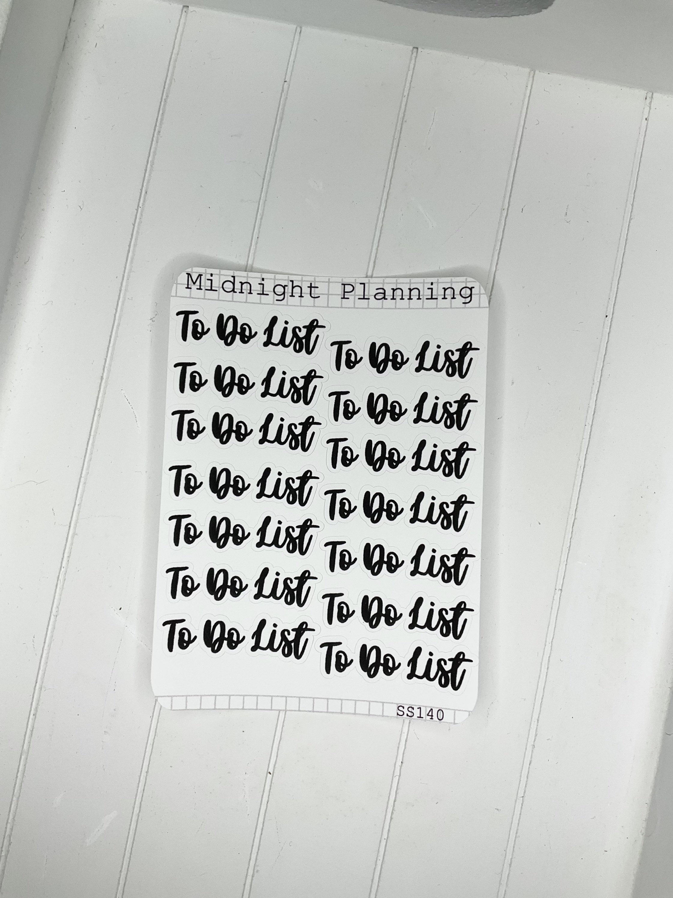 To Do List Labels in Font Six, Personal List, Functional and Handmade ...
