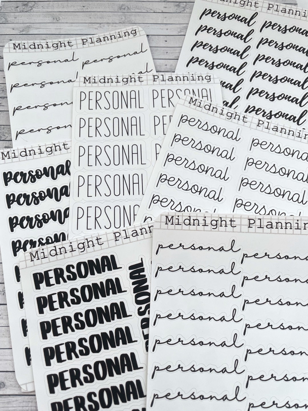 To Do List Labels in Font Six, Personal List, Functional and Handmade ...