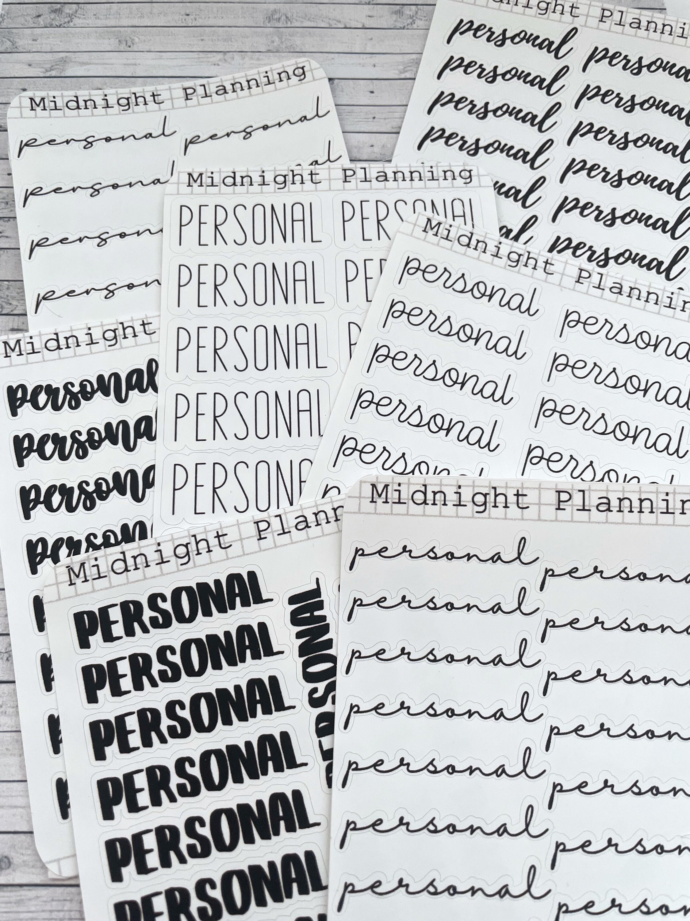 To Do List Labels in Font Six, Personal List, Functional and Handmade ...