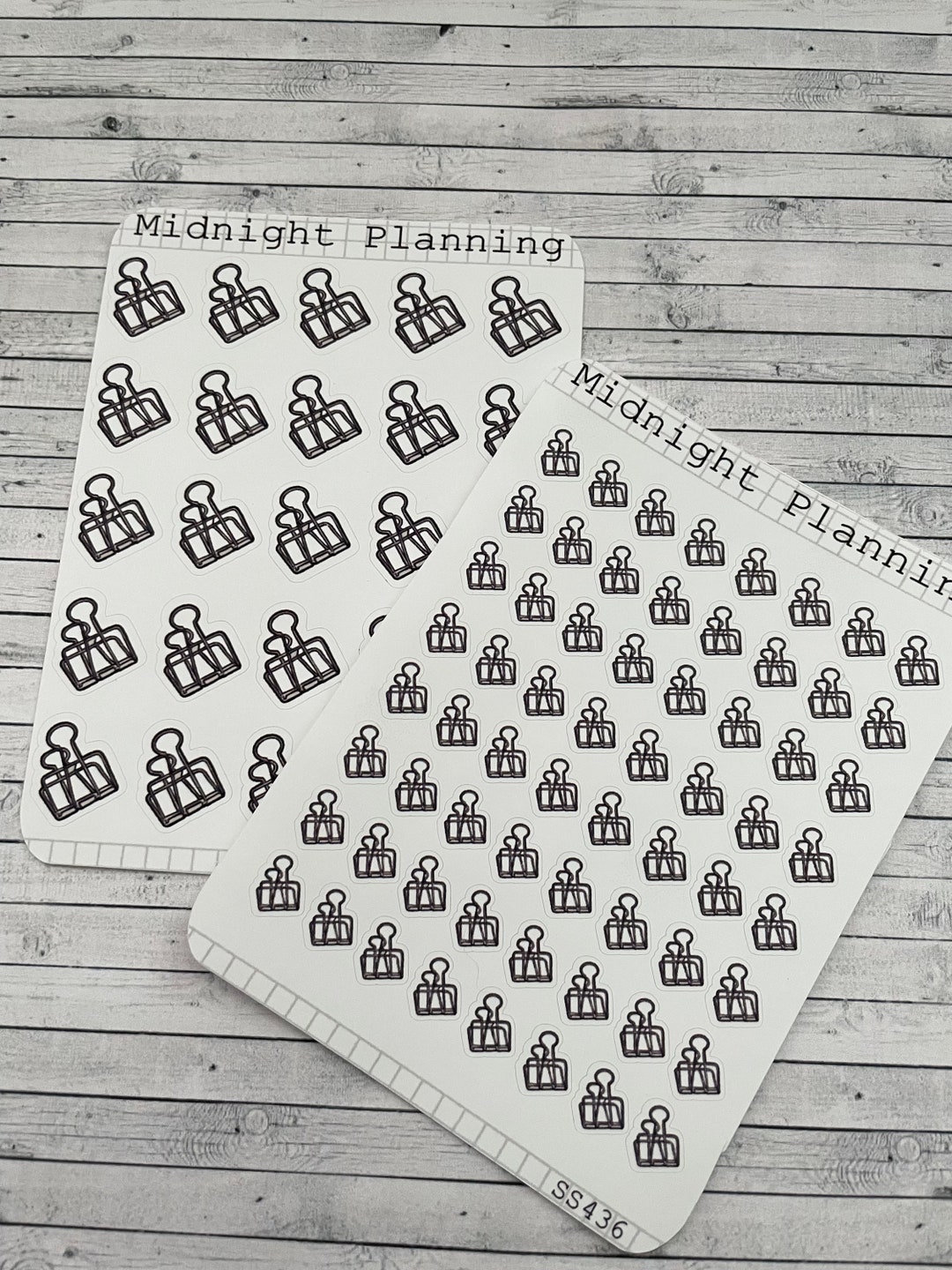 Notebook Clips Bullet Points and Large Stickers, Functional and ...