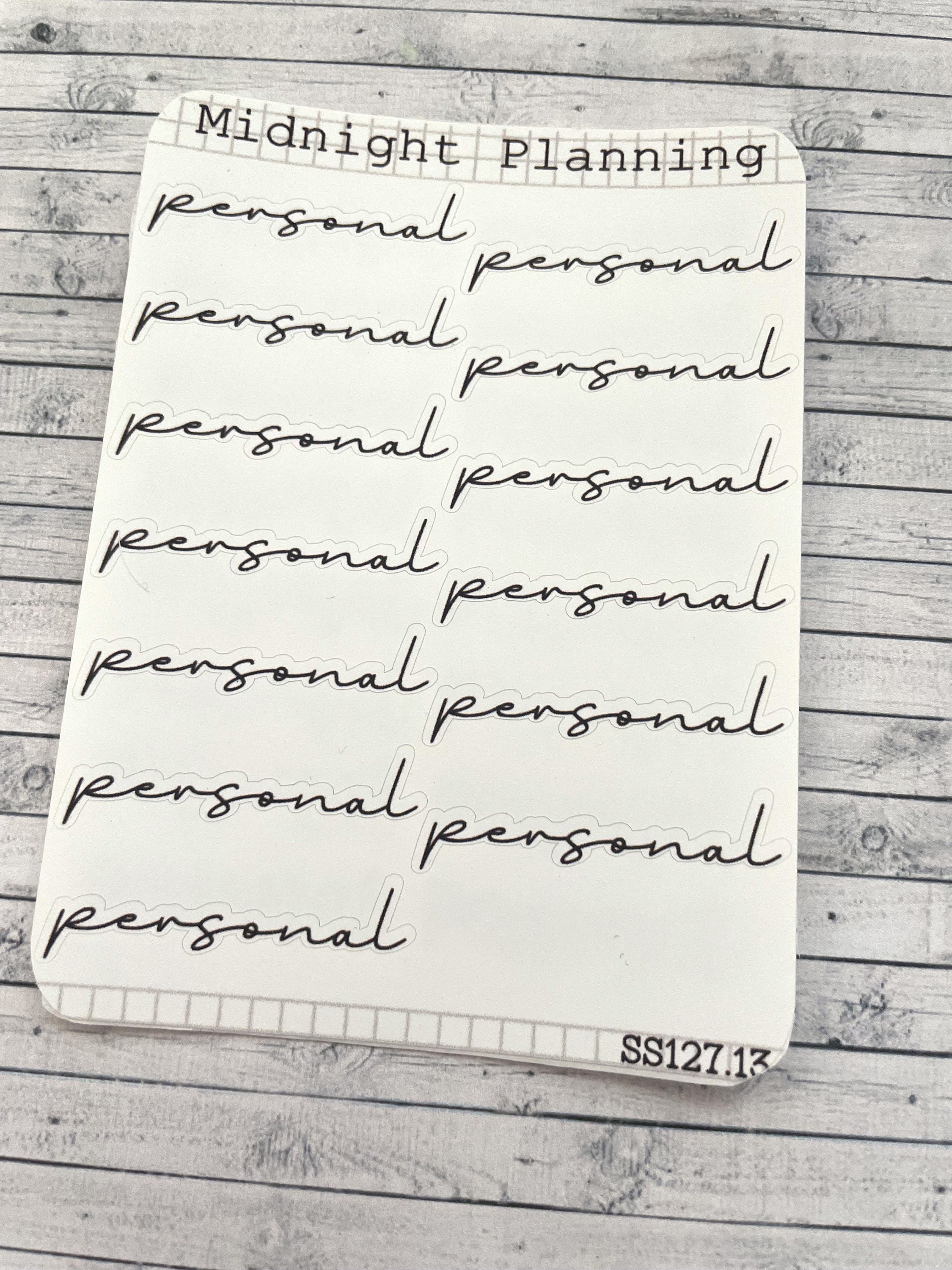 To Do List Labels in Font Six, Personal List, Functional and Handmade ...