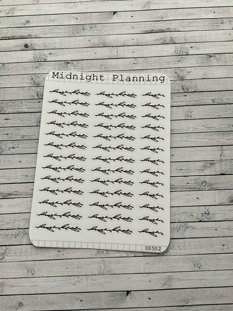 Leaf Separator Version Two, Functional and Handmade Planner Sticker ...