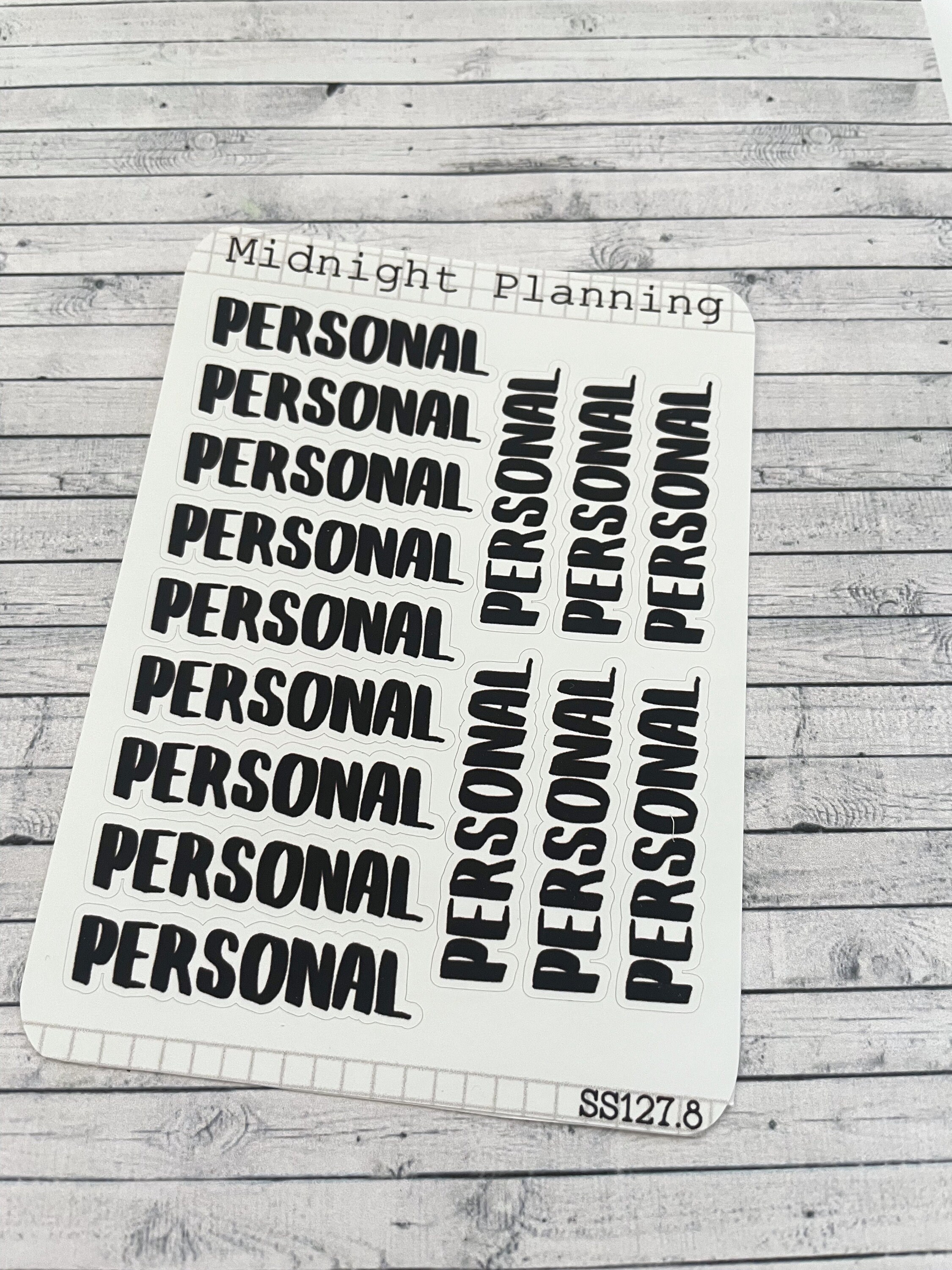 To Do List Labels in Font Six, Personal List, Functional and Handmade ...