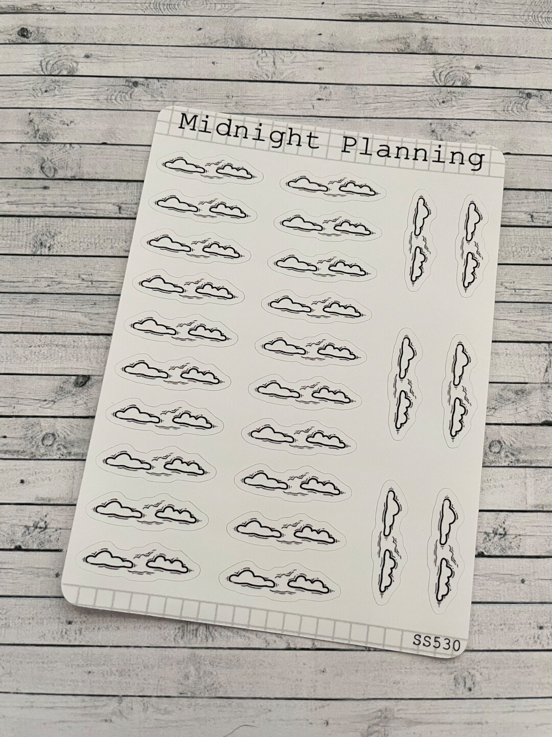 Cloud Separator, Functional and Handmade Planner Sticker Sheets - Etsy