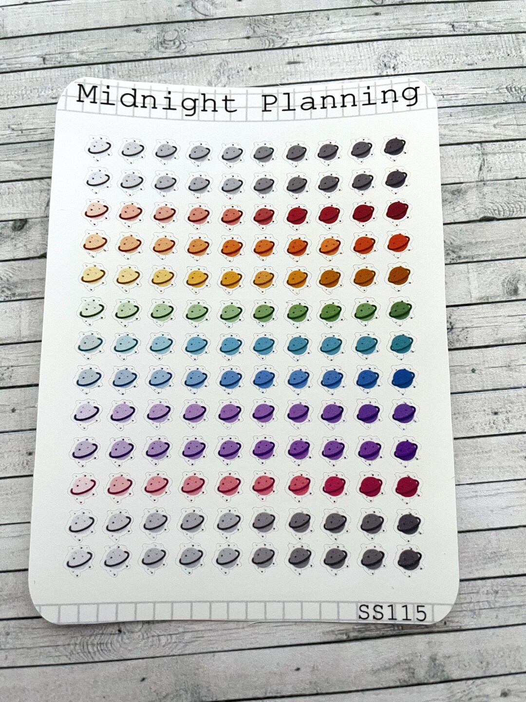 130 Small Planet Bullet Point, Functional and Handmade Planner Sticker ...