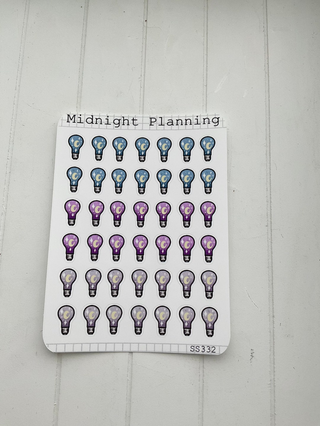 Night Sky Light Bulb Brainstorm Idea Stickers That Are - Etsy