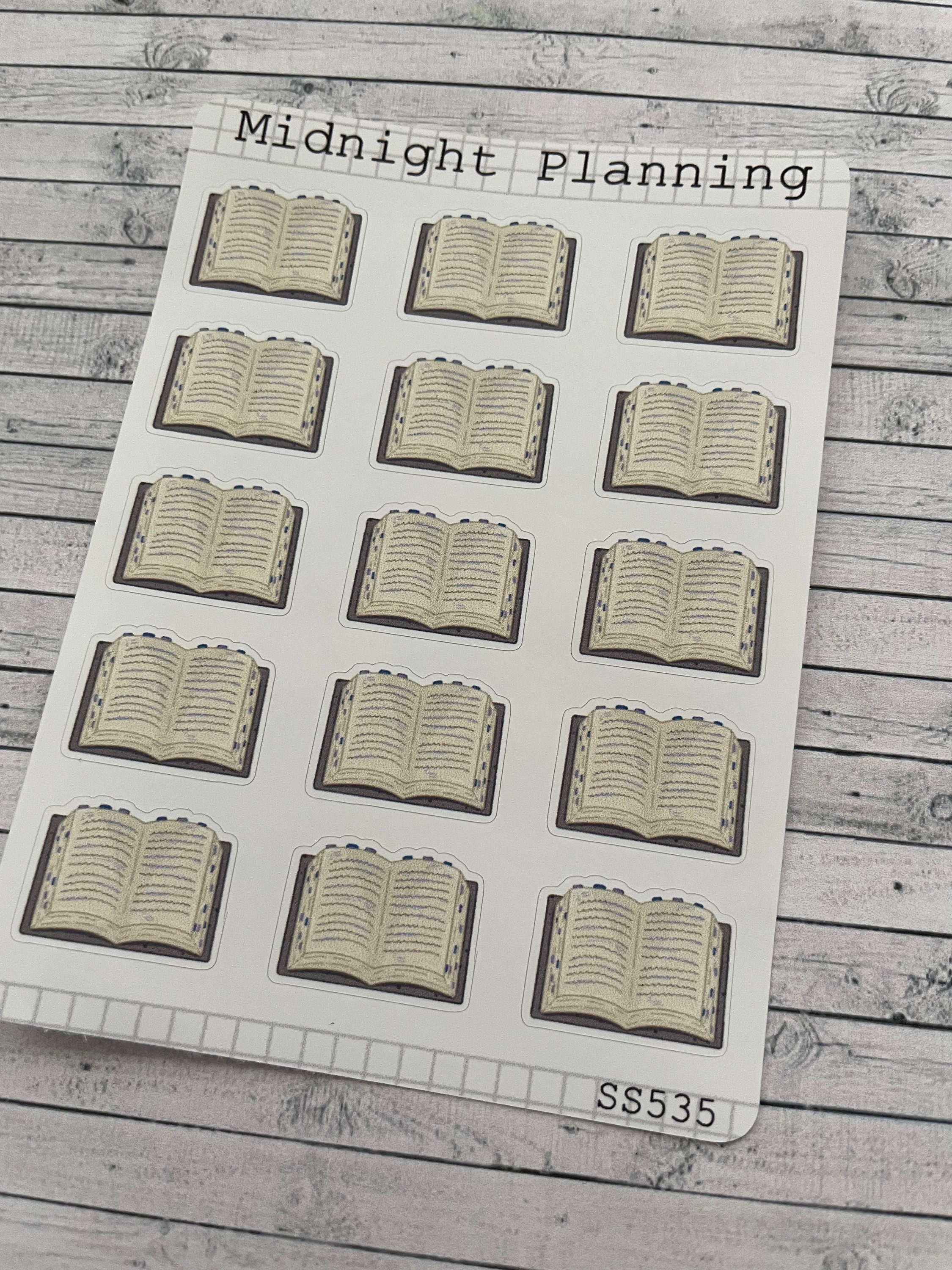 Annotated and Tabbed Notebook, Functional and Handmade Stickers - Etsy