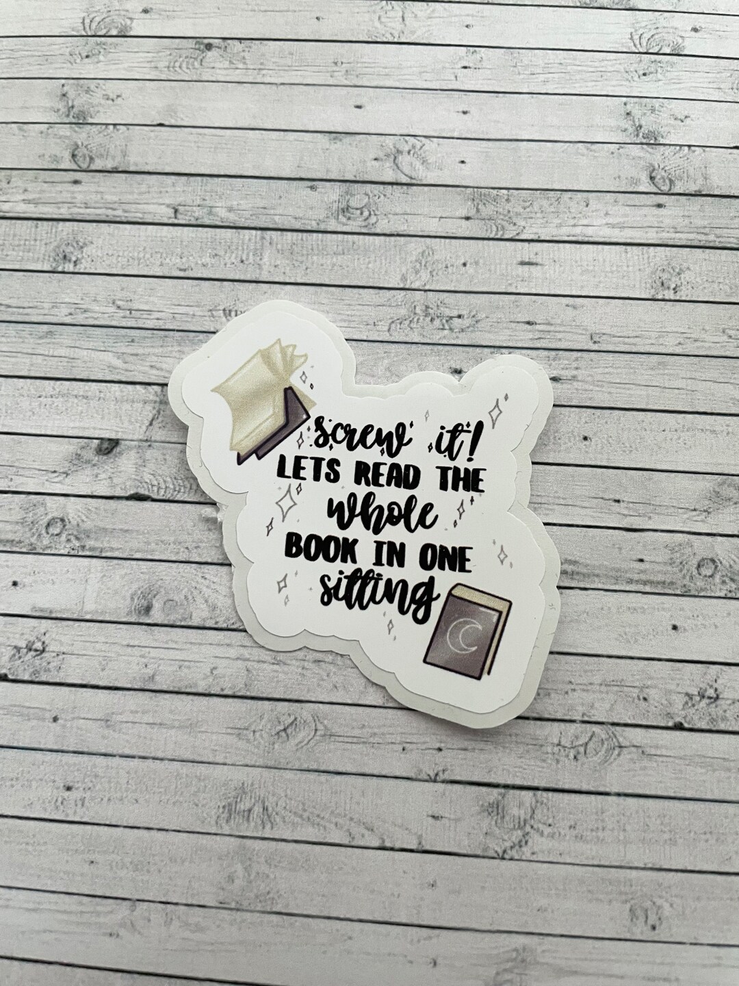Read the Whole Book, Die Cut Functional and Handmade Planner Sticker - Etsy
