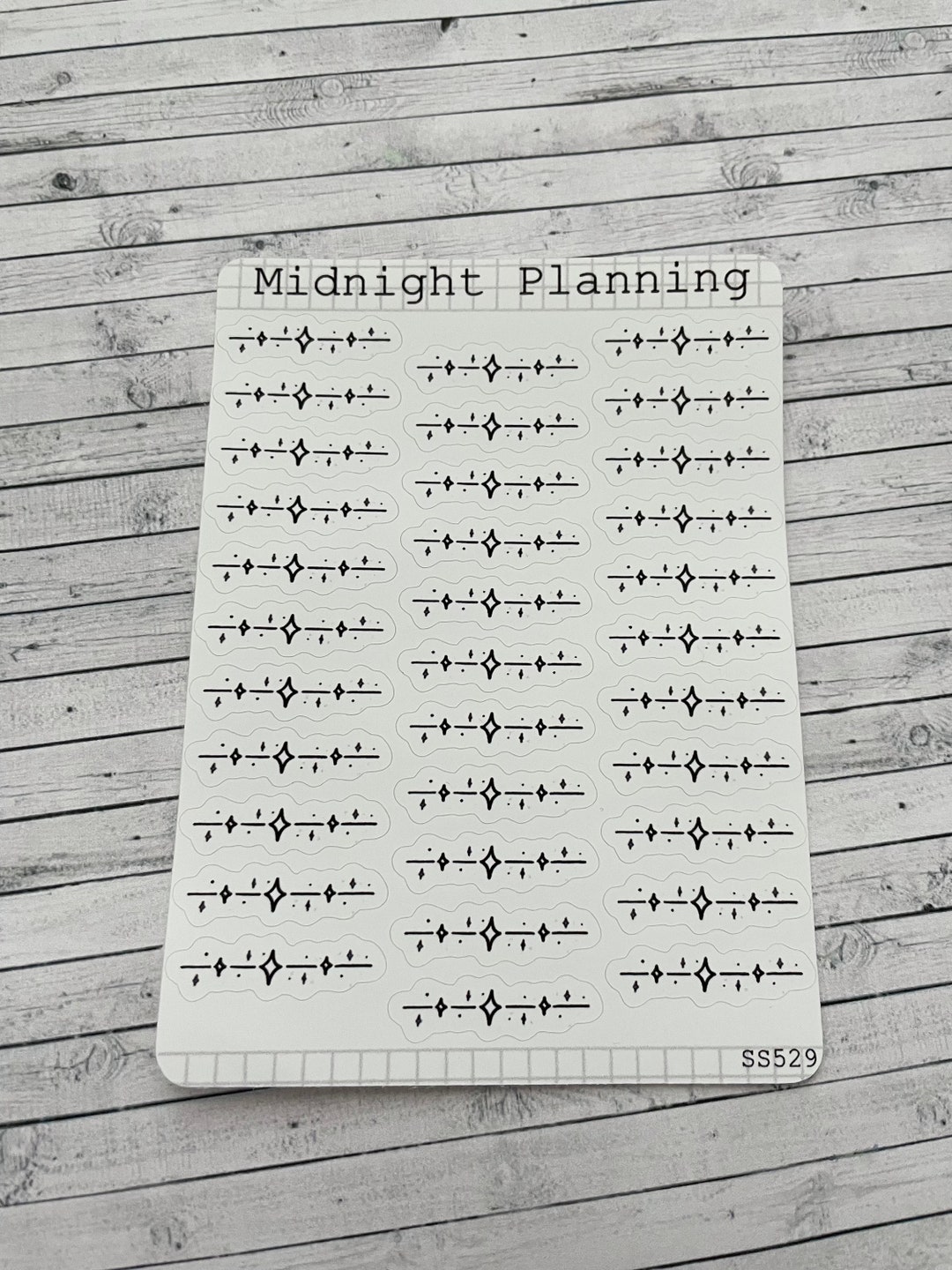 Star Themed Separators, Functional and Handmade Planner Sticker Sheets ...