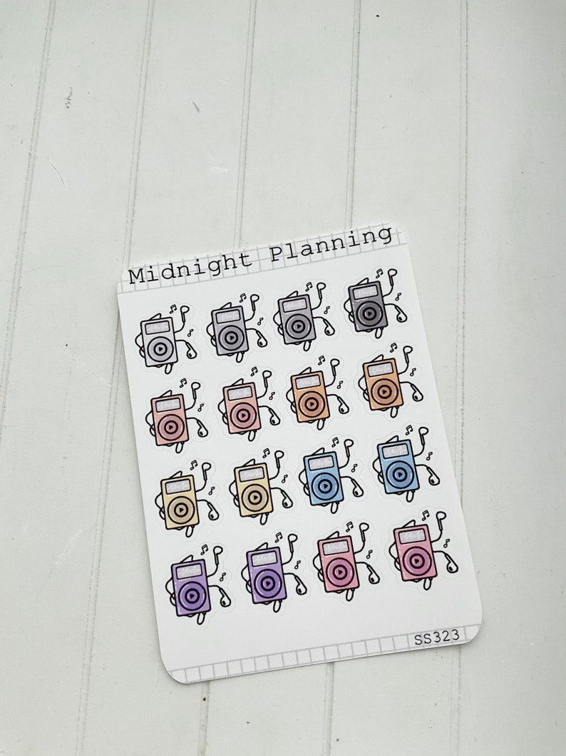 Classic Ipod Music Player Inspired Stickers, Functional and Handmade ...
