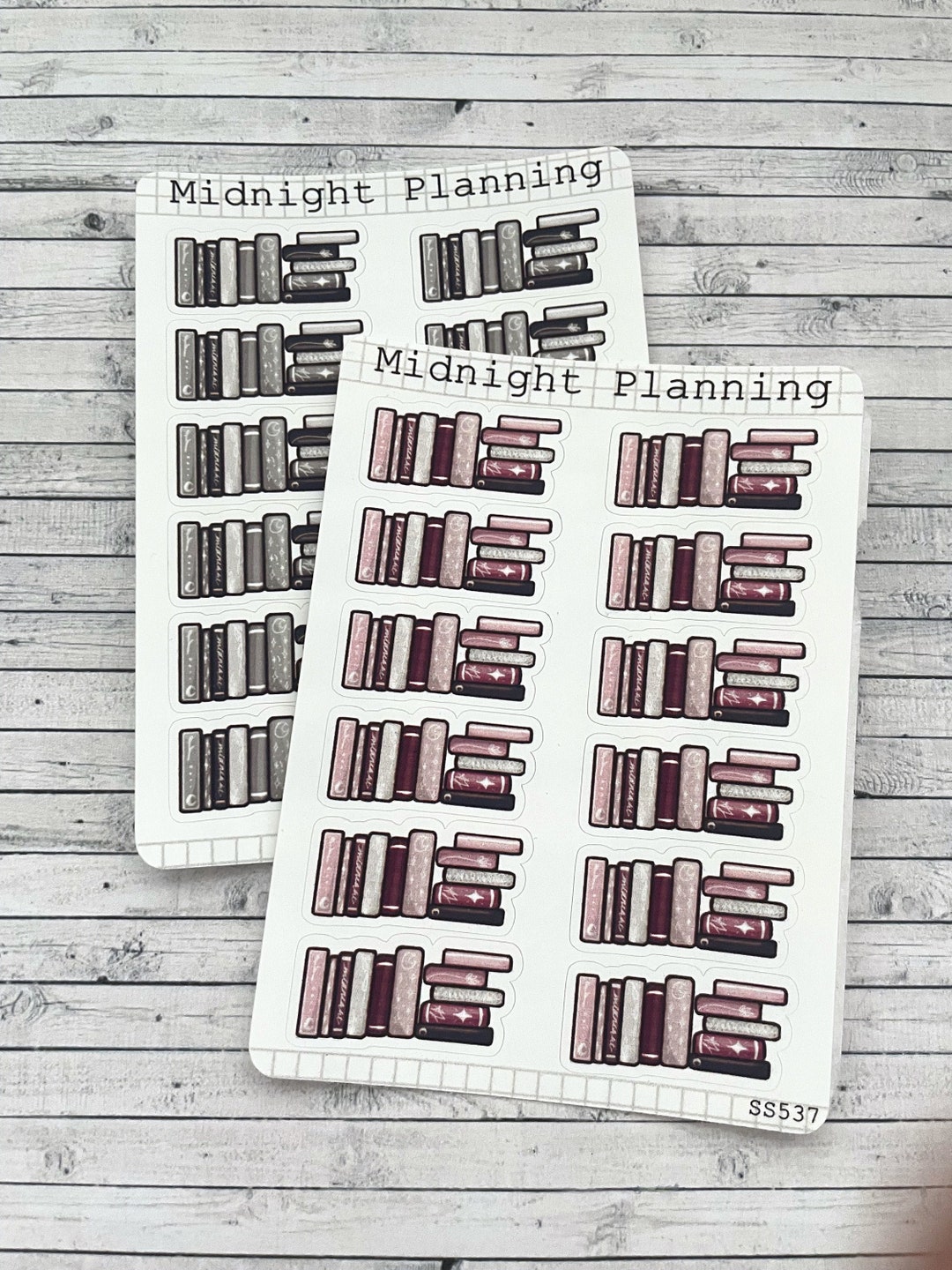 Book Stack Separator, Reading, Functional and Handmade Stickers - Etsy