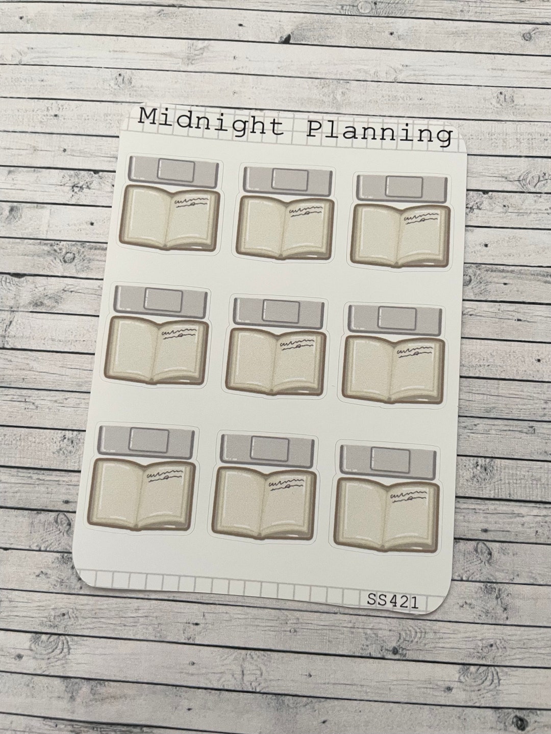Laptop, Planner and Work, Functional and Handmade Planner Sticker ...