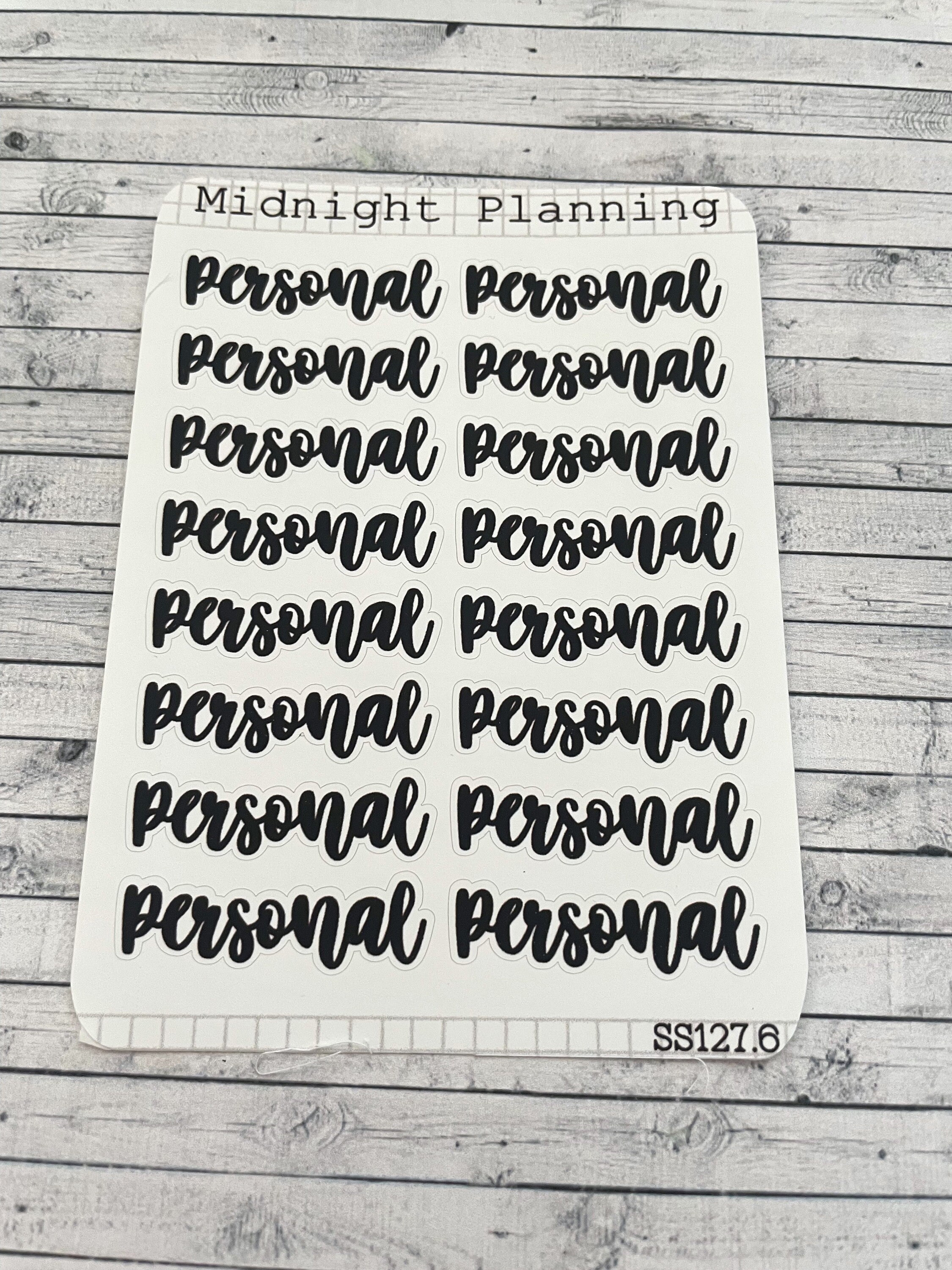 To Do List Labels in Font Six, Personal List, Functional and Handmade ...