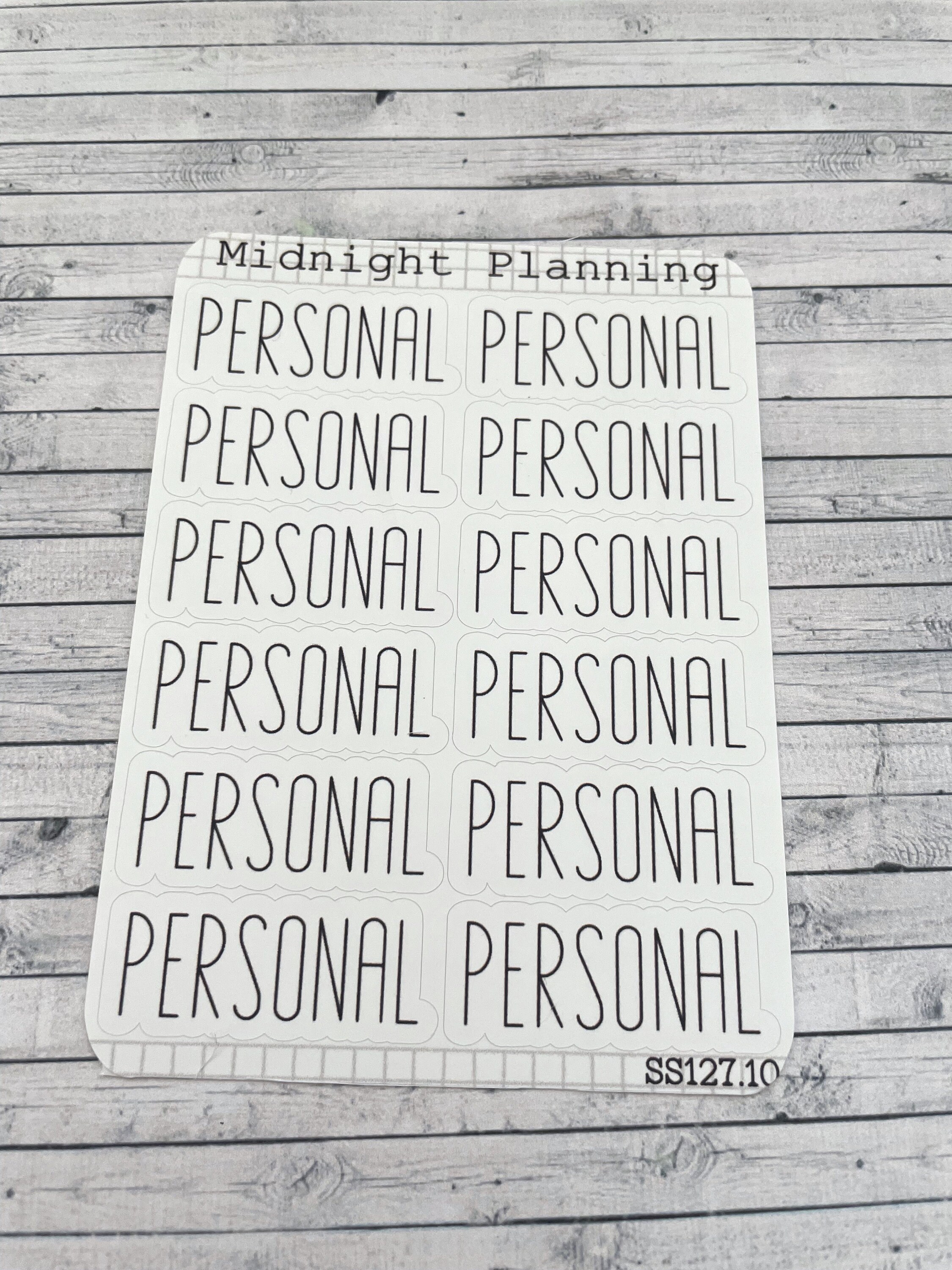 To Do List Labels in Font Six, Personal List, Functional and Handmade ...