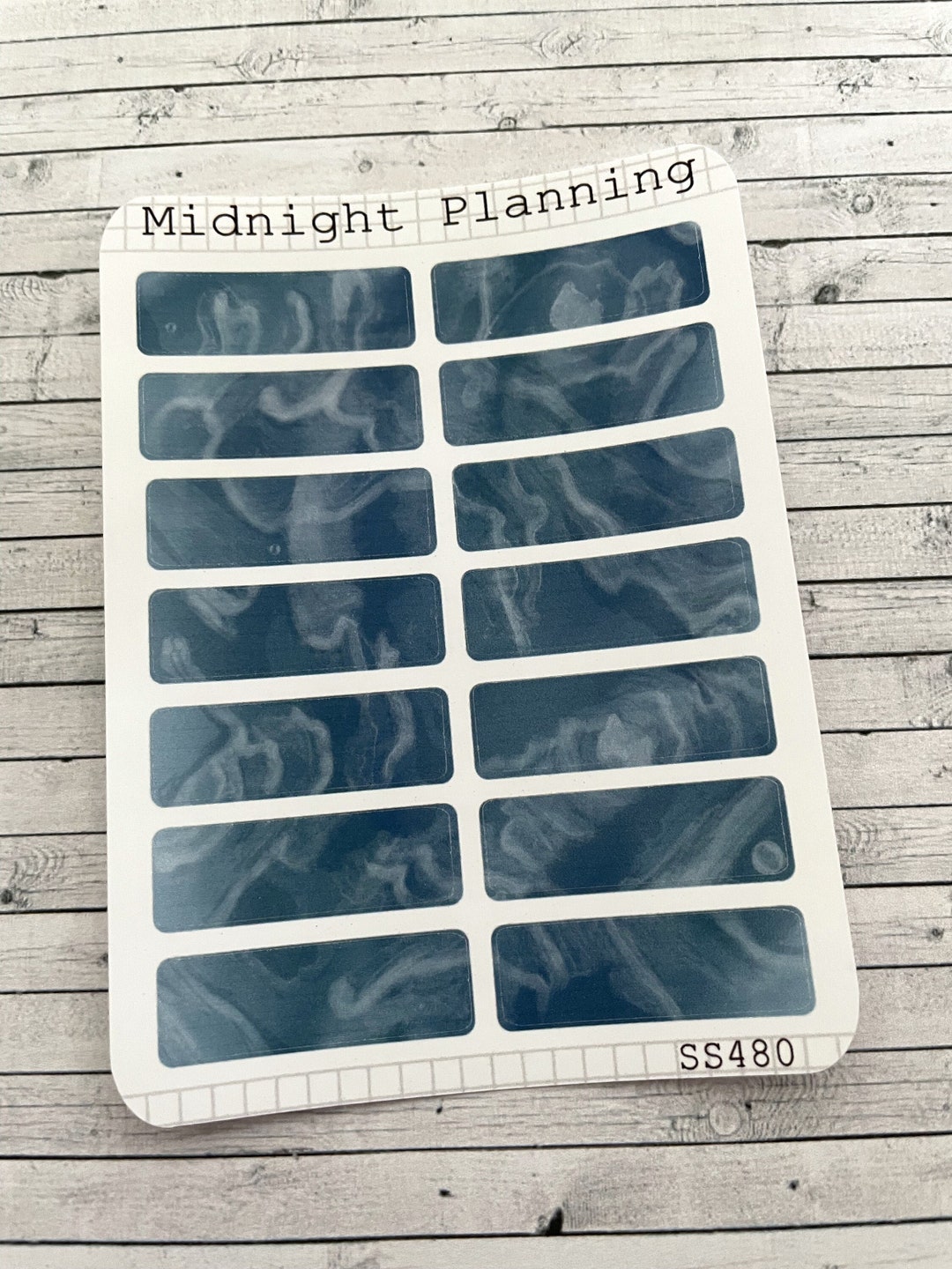 Water Themed Box Stickers, Functional and Handmade Planner Sticker ...