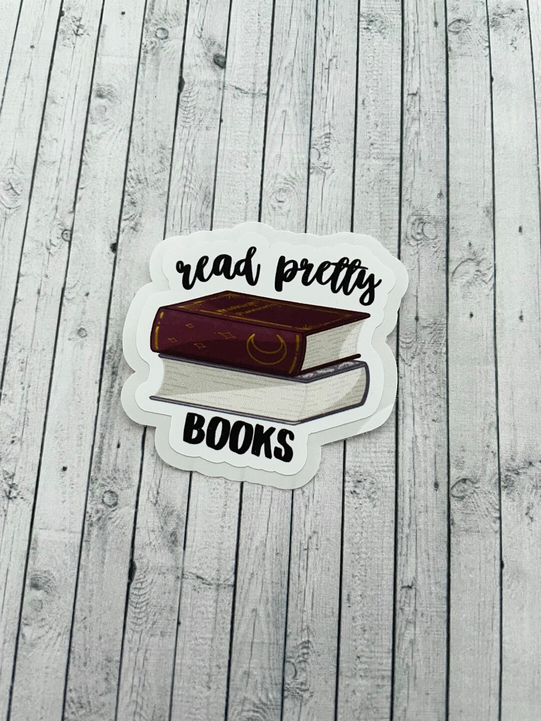 Read Pretty Books, Die Cut Functional and Handmade Planner Sticker - Etsy