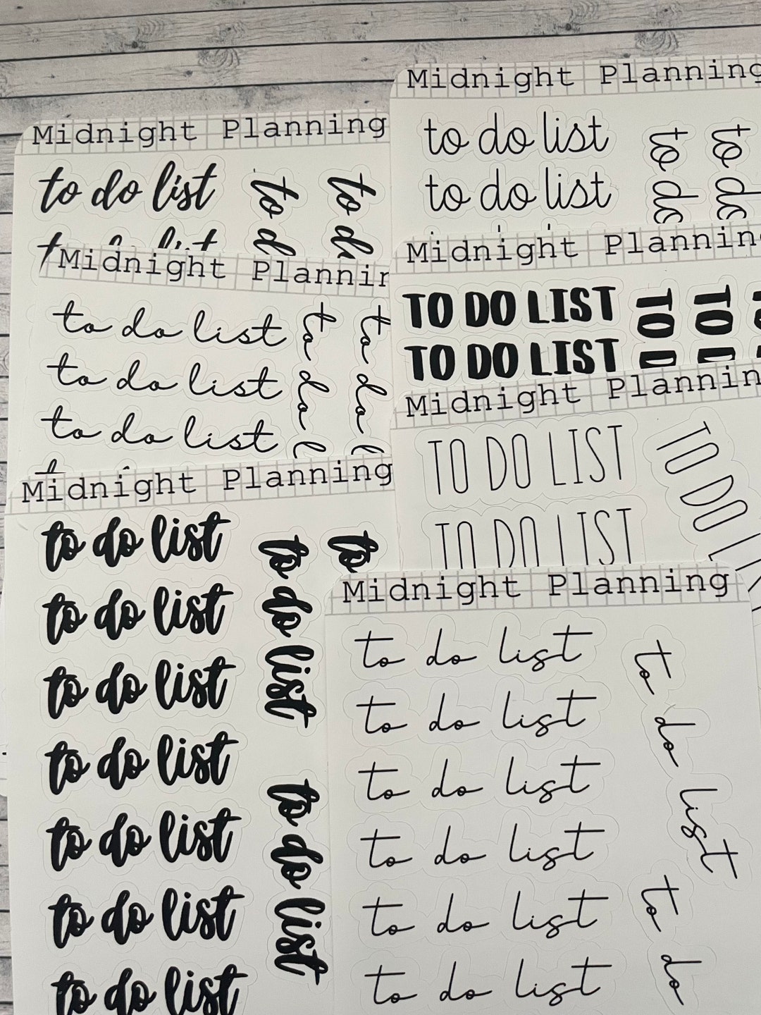 To-do List Scripts, Functional and Handmade Planner Sticker Sheets - Etsy