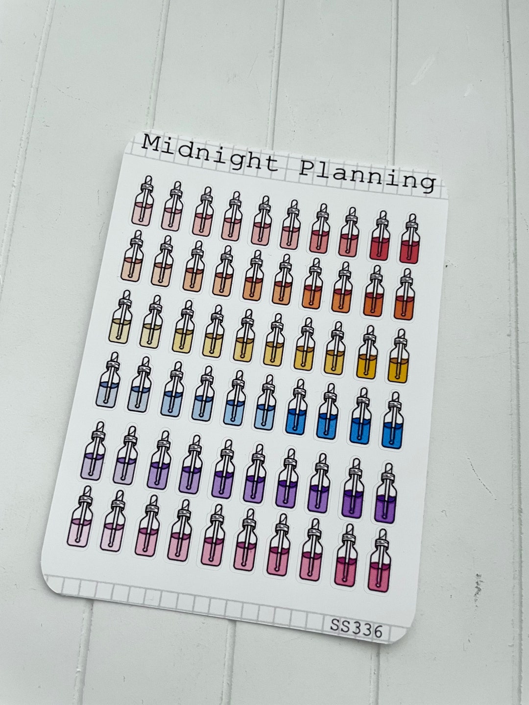 Mini Serum Facial Routine Stickers, That Are Functional and Handmade ...